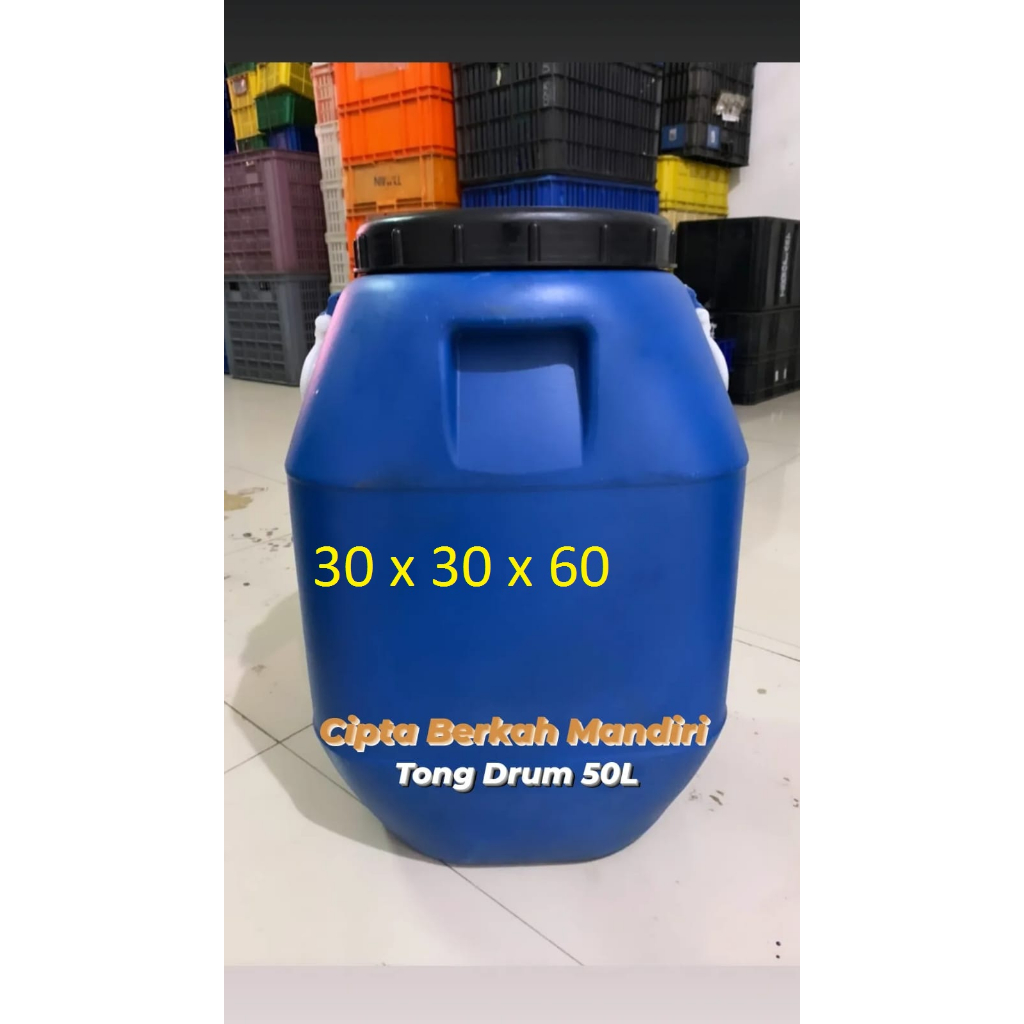 Jual Tong 50 Liter/Drum Air/Tong Air 50L Tempat/Tong Sampah 50Liter ...