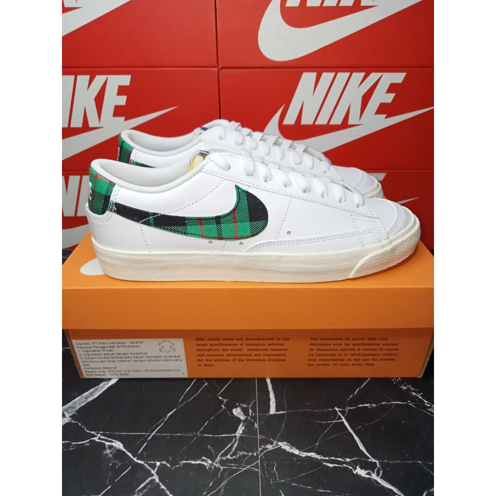 Jual Blazer Low '77 White/Tartan (DV0801 100) | Shopee Indonesia