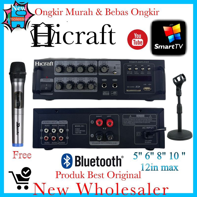 Jual power Amplifier Hicraft Pavo karaoke bluetooth usb player original ...