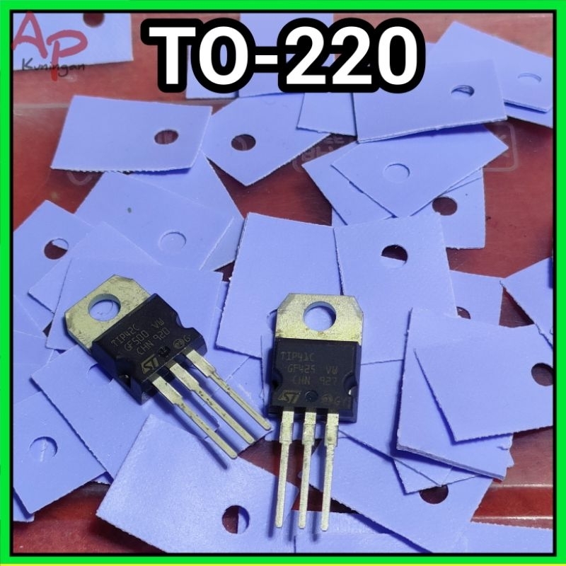 Jual Isolator Karet Transistor Tip31 Tip32 Tip 41 Tip42 Atau Sejenisnya To220 To 220 Shopee