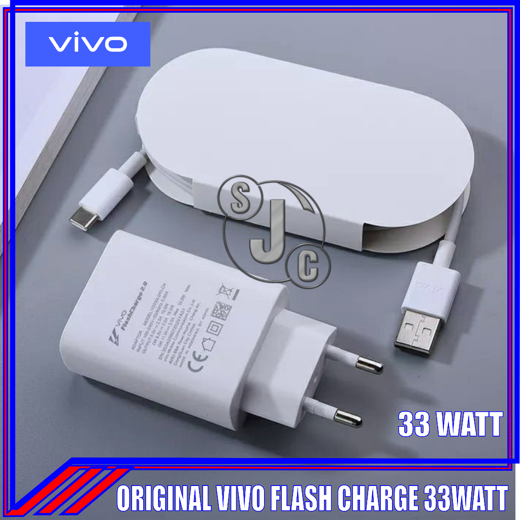 Jual ORIGINAL CHARGER VIVO 33W / 33 WATT USB TYPE C FAST CHARGING ...