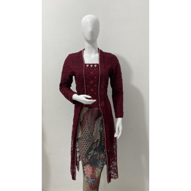 Jual Realpict setelan kebaya kutubaru Tunik brokat modern//kebaya pesta//kebaya besan//kebaya ...