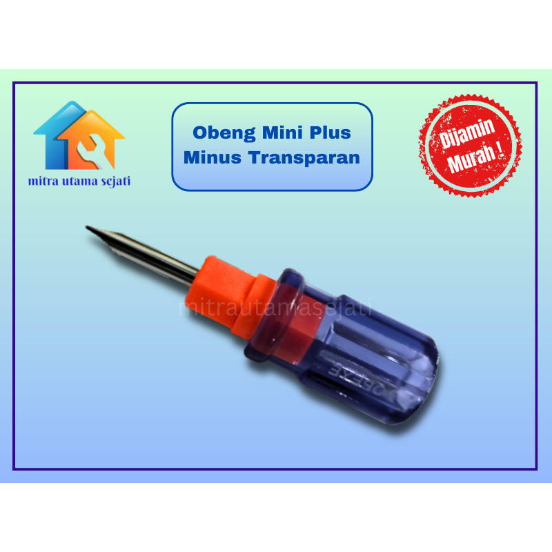 Jual OBENG KECIL PLUS MINUS BOLAK BALIK OBENG MINI OBENG CEBOL 2 WAY ...