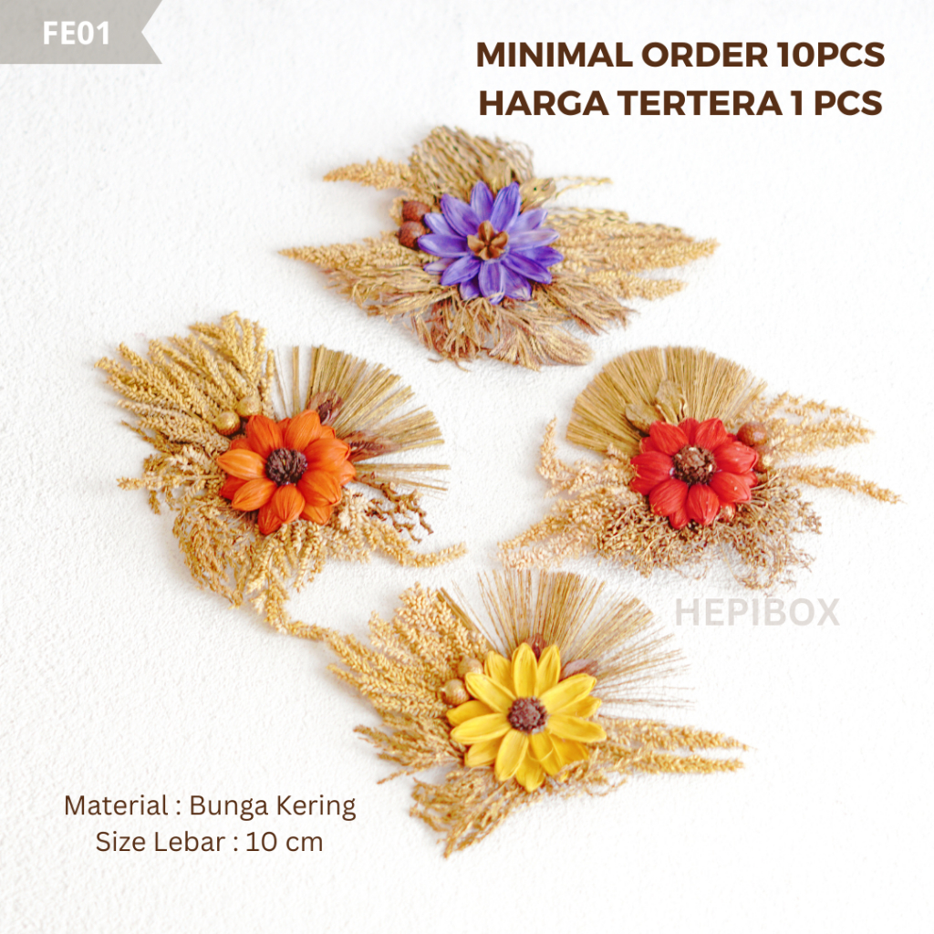 Jual Bunga Kering / Dried Flower / Rangkaian bunga kering bunga sudut ...