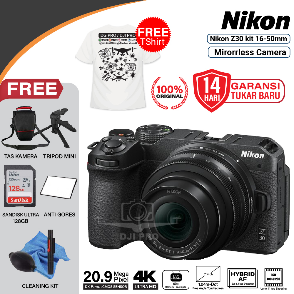 Jual Nikon Z30 kit 16-50mm - Z 30 16-50 Mirrorless Camera Original ...