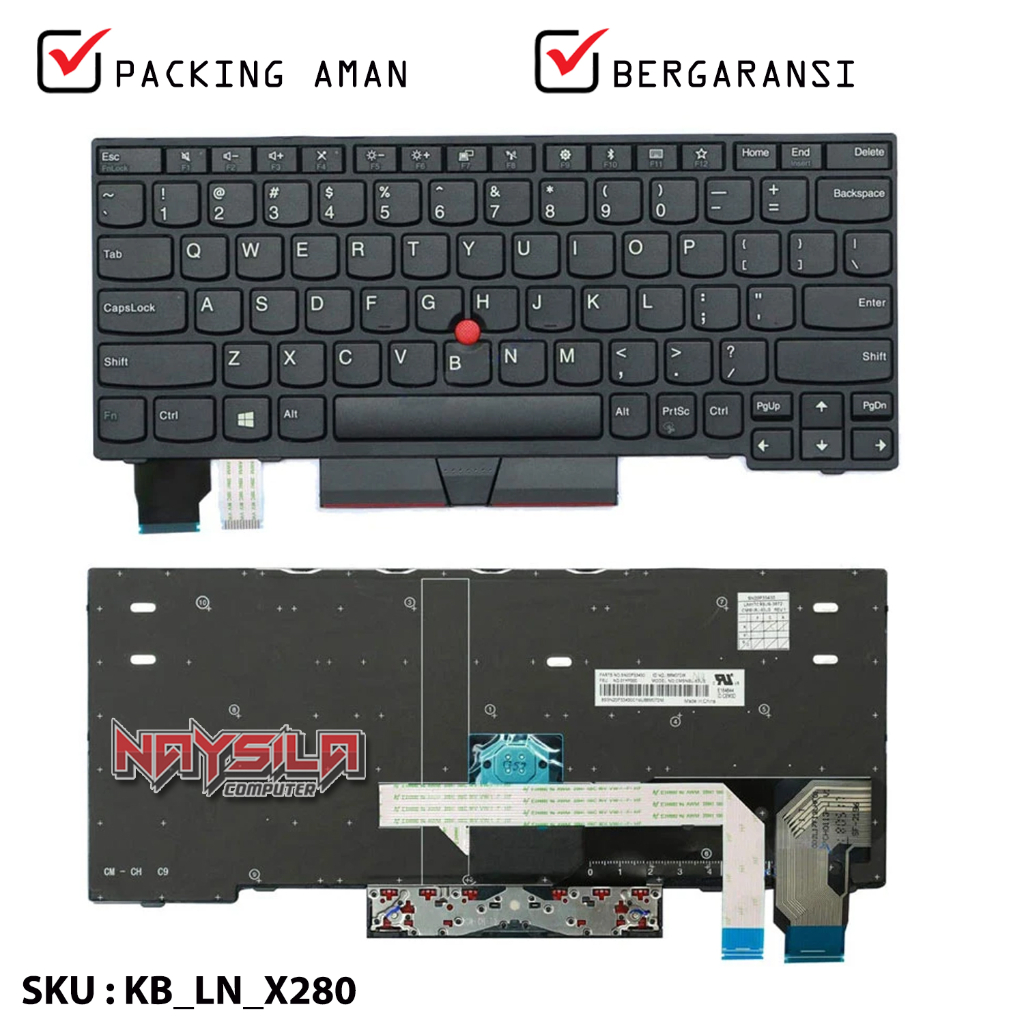 Jual Keyboard Lenovo ThinkPad X280 A285 X390 X395 X13 L13 (Non-Lampu ...