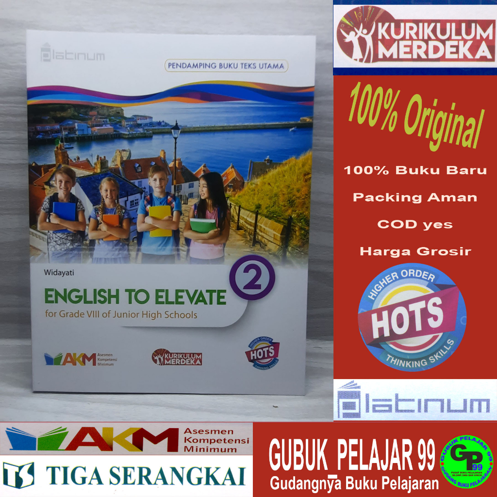 Jual English To Elevate 2 Kelas 8/VIII SMP/MTs Kurikulum Merdeka Platinum PT Tiga Serangkai ...