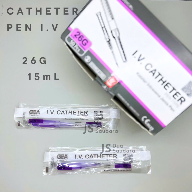 Jual CATHETER GEA / Pen Vena GEA 26G - 15ml Aboket / Cateter | Shopee ...