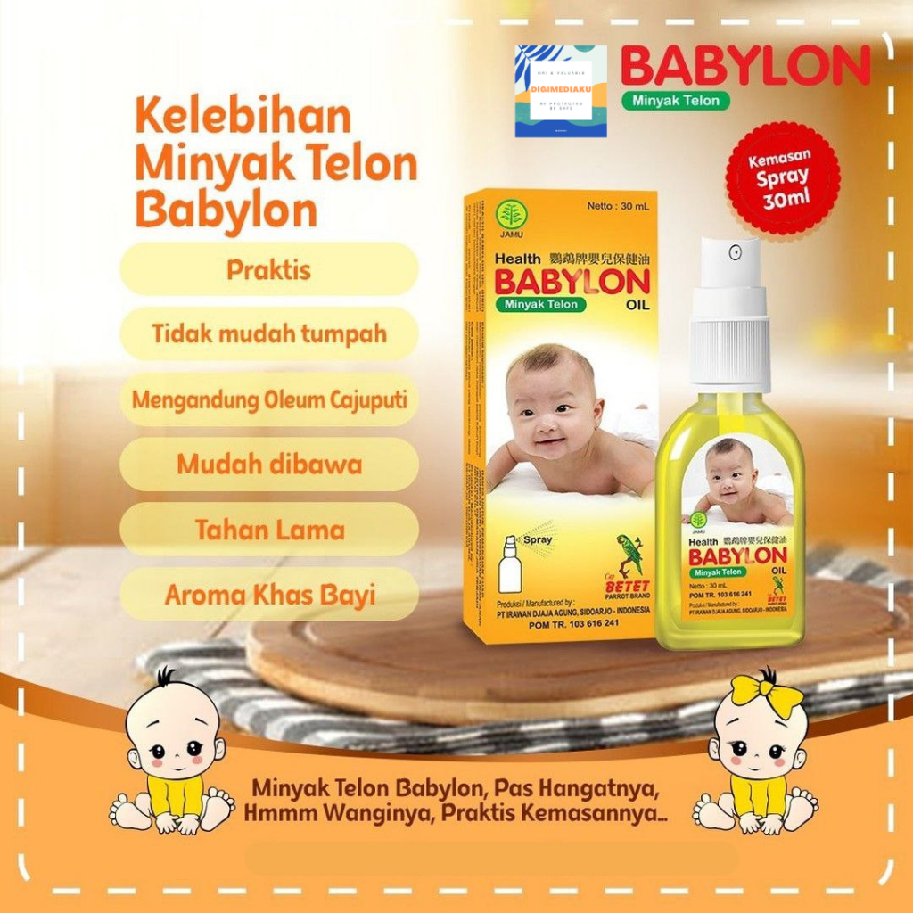 Jual MINYAK TELON BAYI MINYAK TELON BABYLON SPRAY 30 ml | Shopee Indonesia