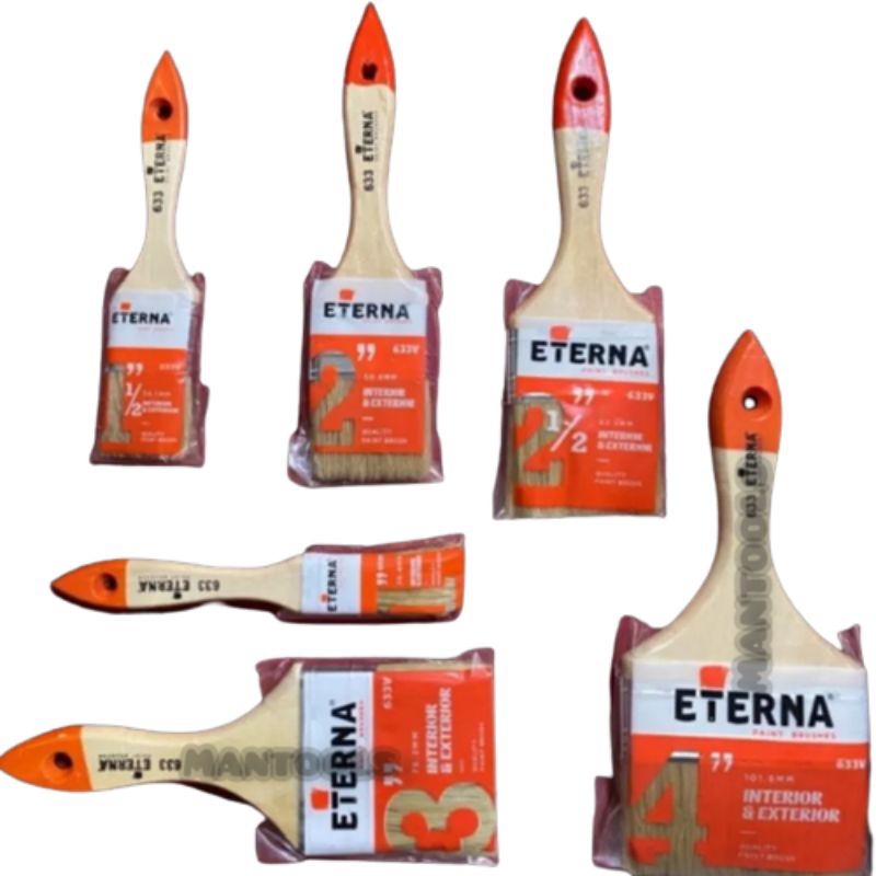 Jual Kuat Eterna, Kuas Cat Eterna Kualitas Mantap 1 - 6 inchi | Shopee ...
