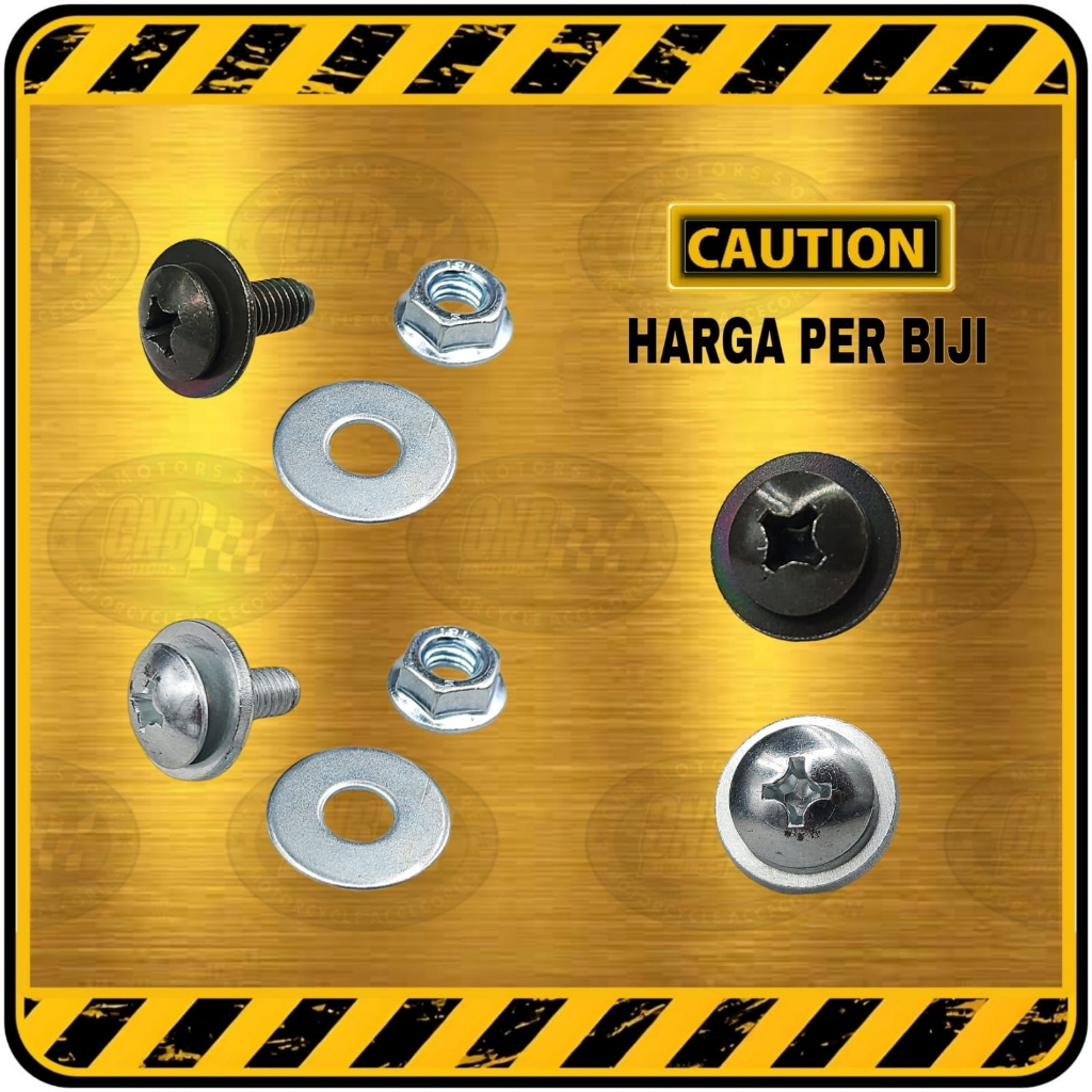 Jual Baut Plat Nomor Universal ( Putih | Hitam | Chrome ) | Shopee ...