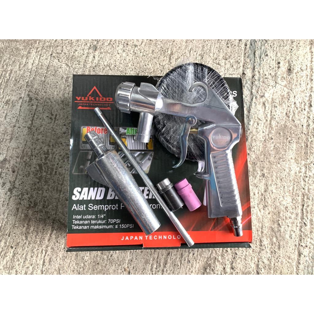 Jual NEW Spray Gun Portable Gravity Sandblasting Gun Tembakan Pasir Kaca perontok Sand Blaster ...