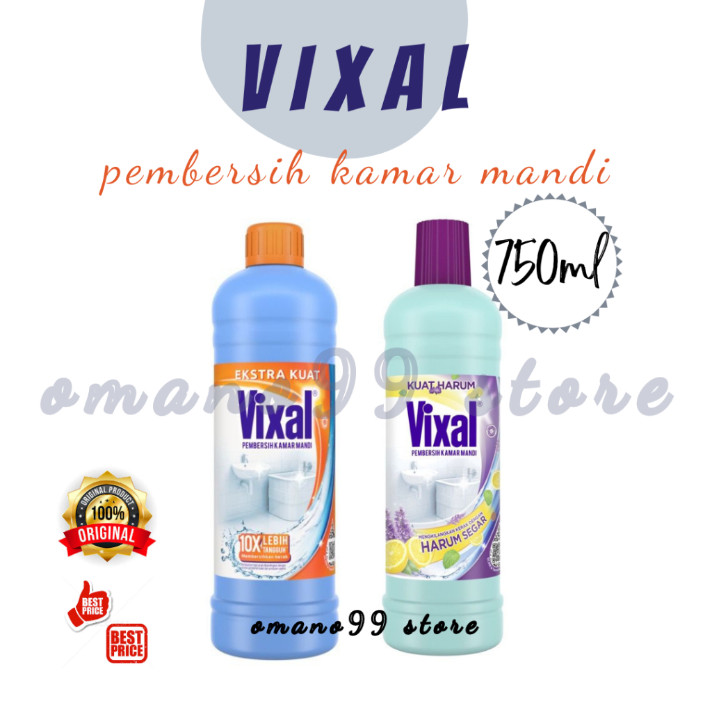 Jual Vixal Pembersih Porselen Kamar Mandi And Kerak Toilet 750ml All