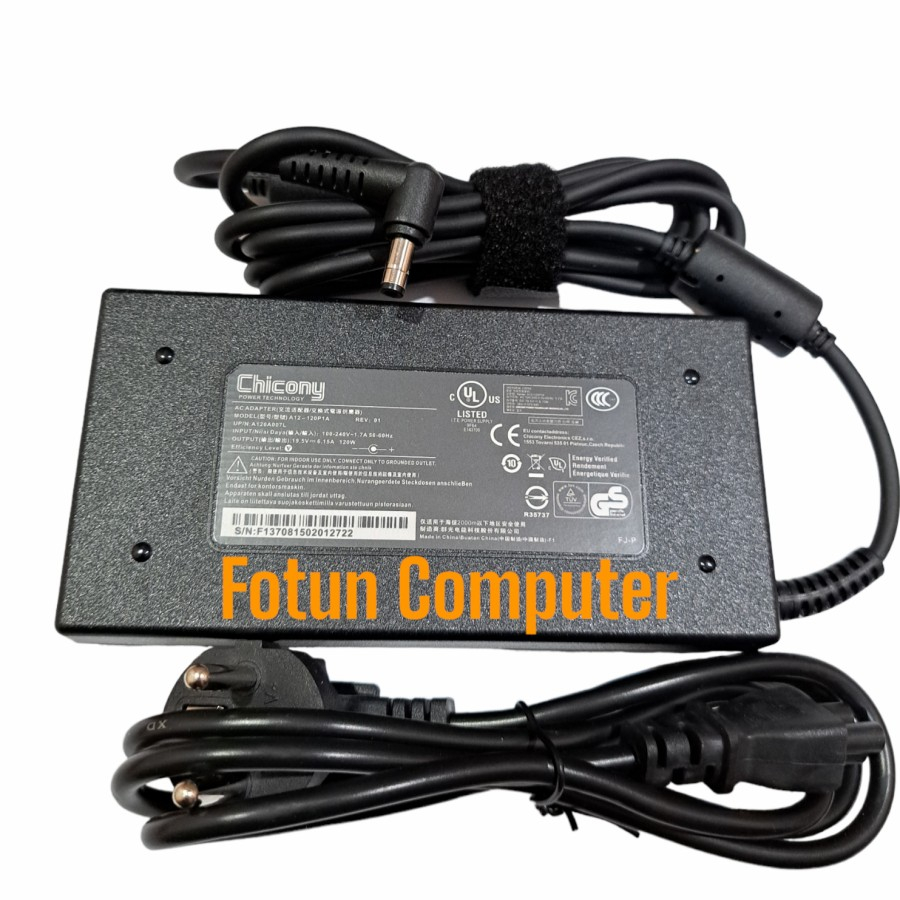 Jual Adaptor Charger MSI MS-16GA CLEVO N150SC GTX 950M 19.5V 6.15A ...