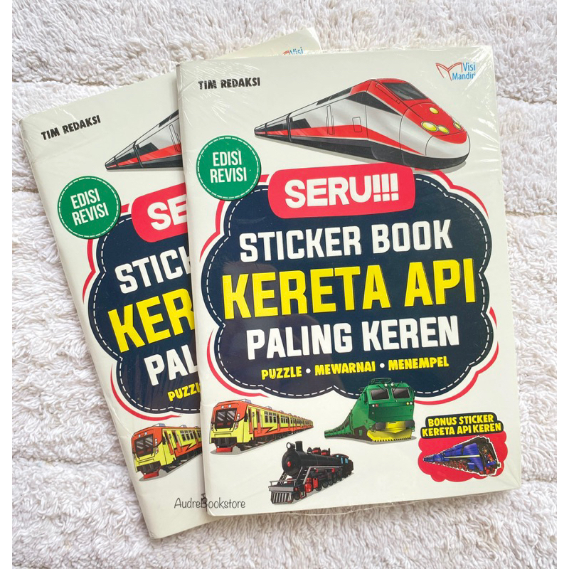 Jual [ORIGINAL] Sticker Book Kereta Api Paling Keren - Puzzle Mewarnai ...