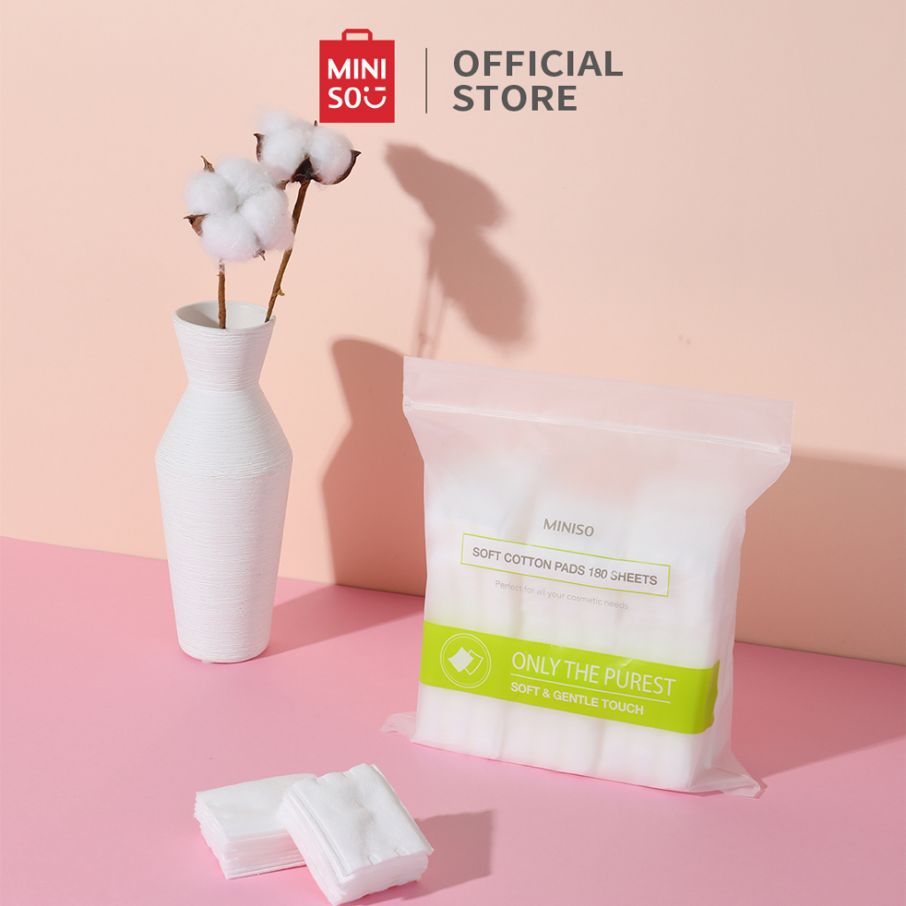 Jual MINISO Kapas Kecantikan 180 Sheet Facial Cotton Pads Kapas ...