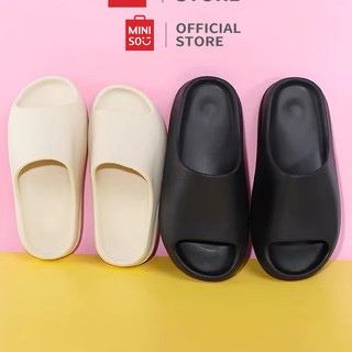 Jual MINISO Sandal Wanita dan Pria EVA Flat Sandals Sandal Tebal Empuk ...