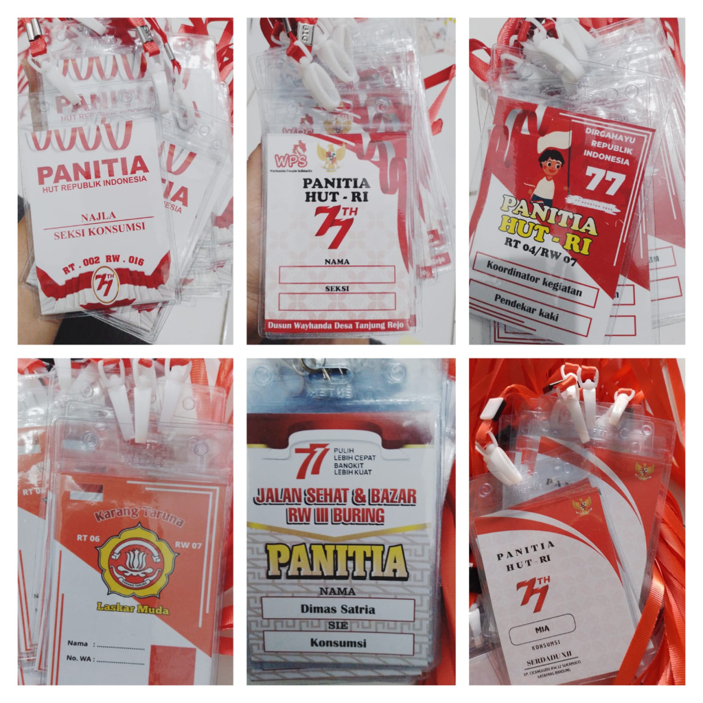 Jual ID CARD HUT RI / Nametag / Cocard / Co Card / ID Card Peserta ...