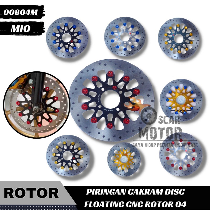 Jual Piringan Cakram Rotor Model Daytona 260mm Floating Disc Brake ...