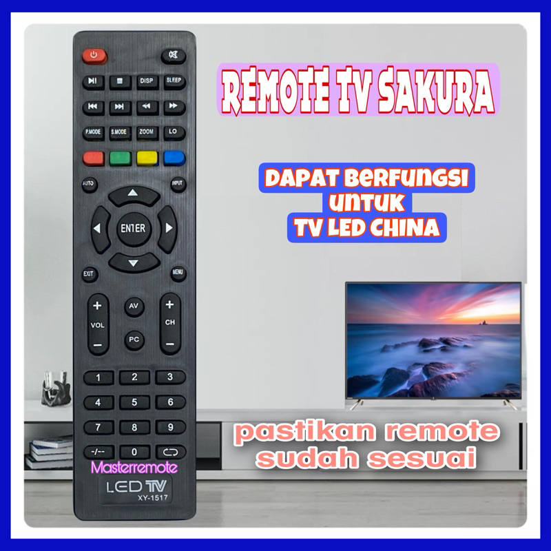 Jual REMOT REMOTE TV SAKURA / ANIMAX LED CHINA XY-1517 | Shopee Indonesia Jual REMOT REMOTE TV SAKURA / ANIMAX LED CHINA XY-1517 | Shopee Indonesia