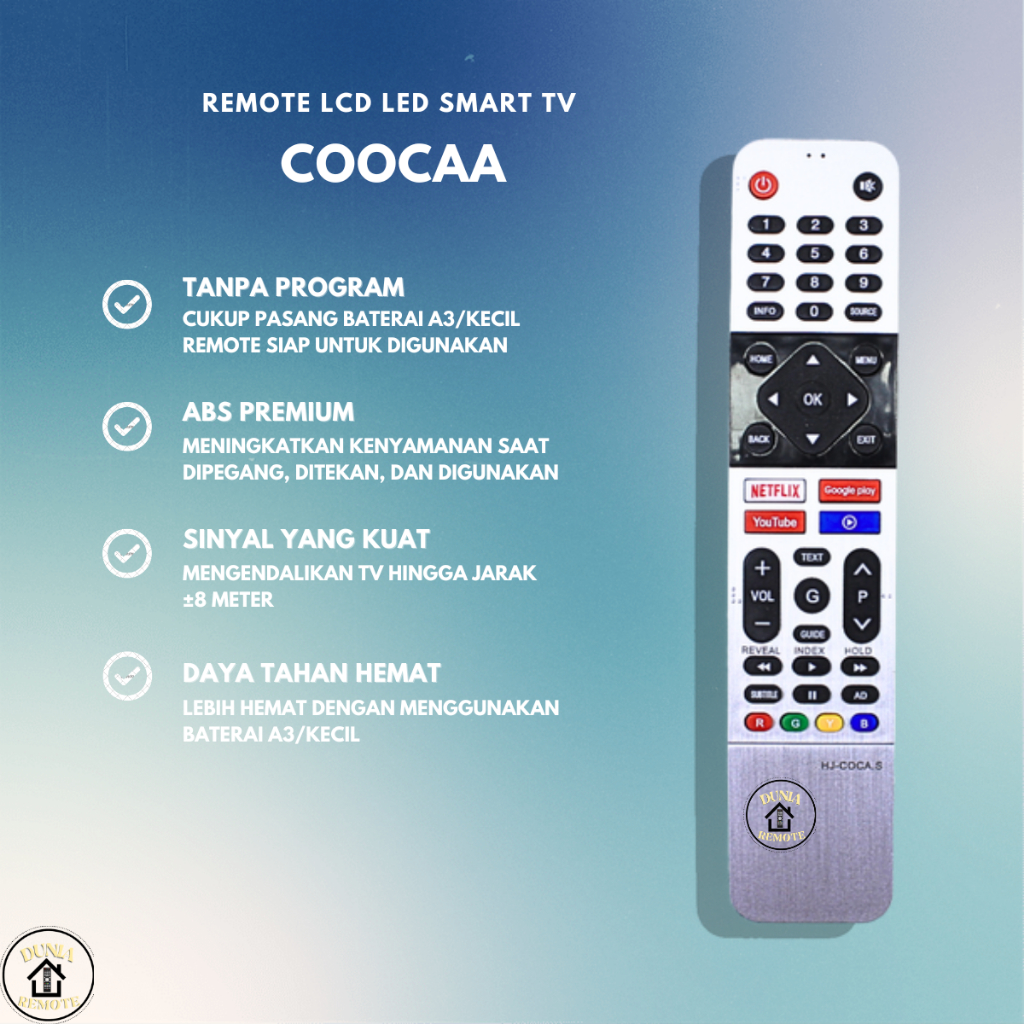 Jual Remot Remote Smart TV LED/LCD Android Coocaa Silver tanpa dus non setting | Shopee Indonesia
