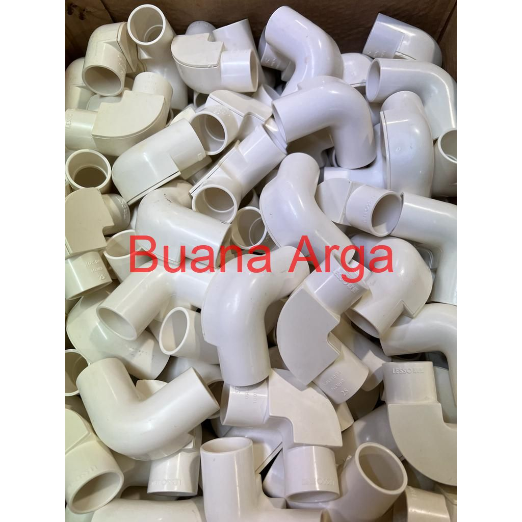 Jual Elbow Conduit / Knee 90 Derajat LESSO 20mm 25mm | Shopee Indonesia