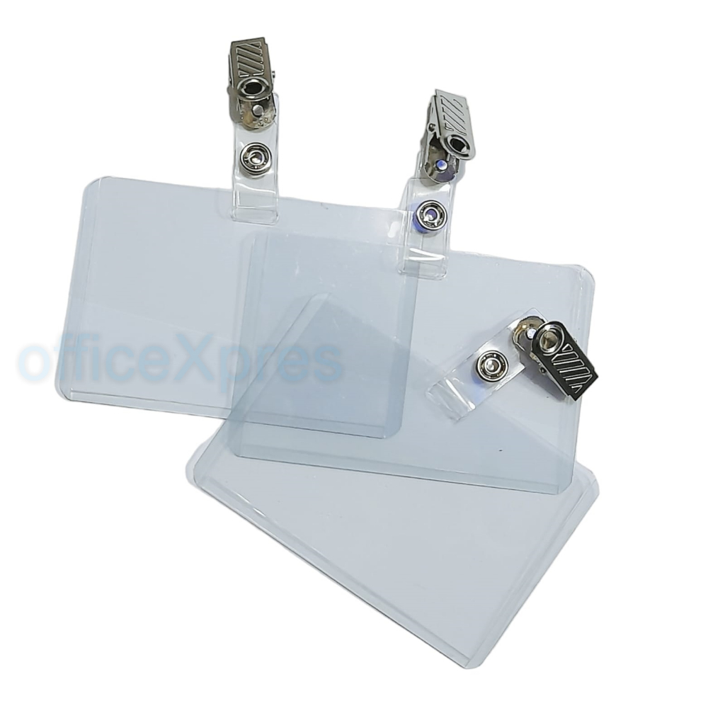 Jual ID Card Case A1 , B1 + Jepit / Id Card Set / Name Tag Plastik ...