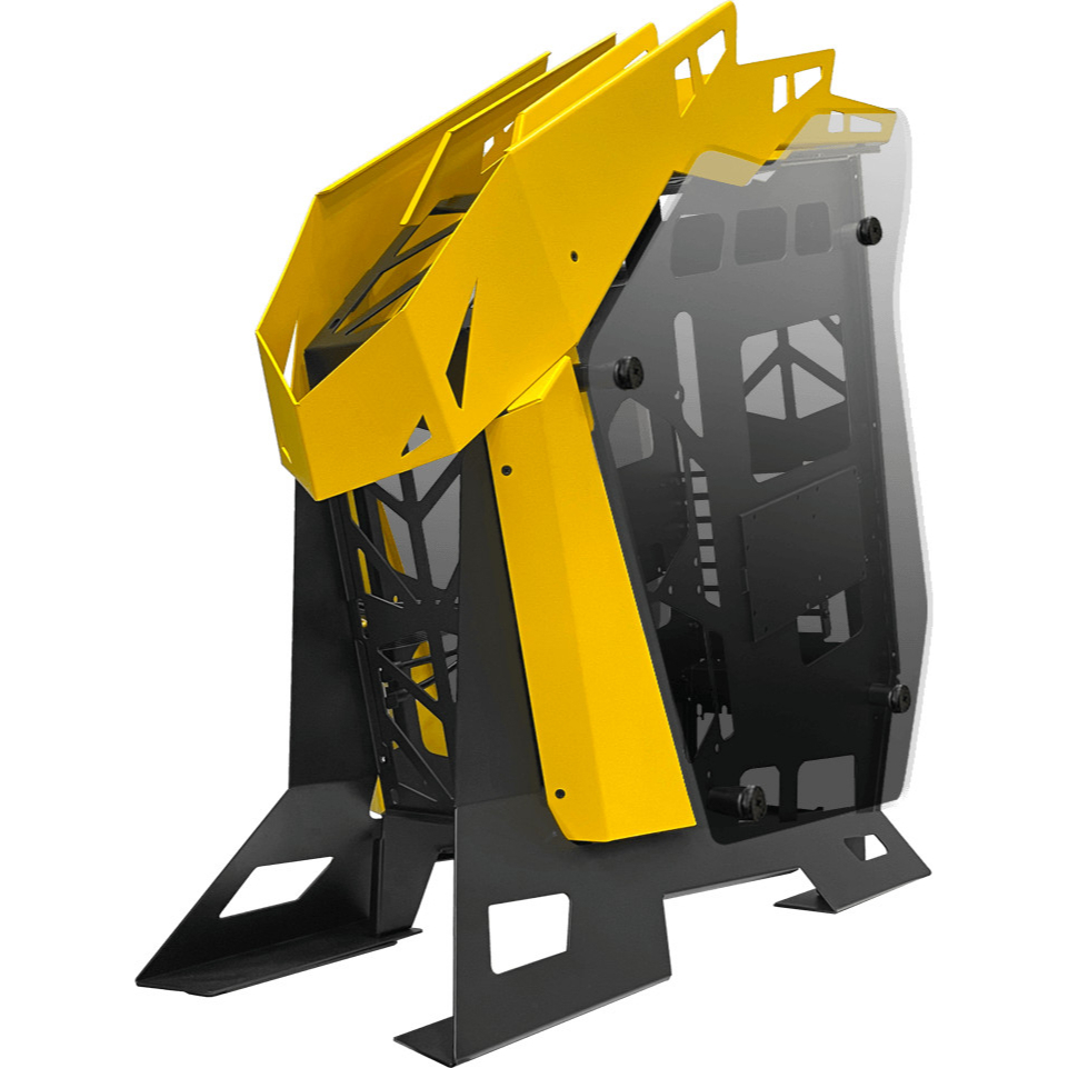 Jual PRIME R-[R] YELLOW TEMPERED GLASS ATX PC CASE CASING GAMING ...