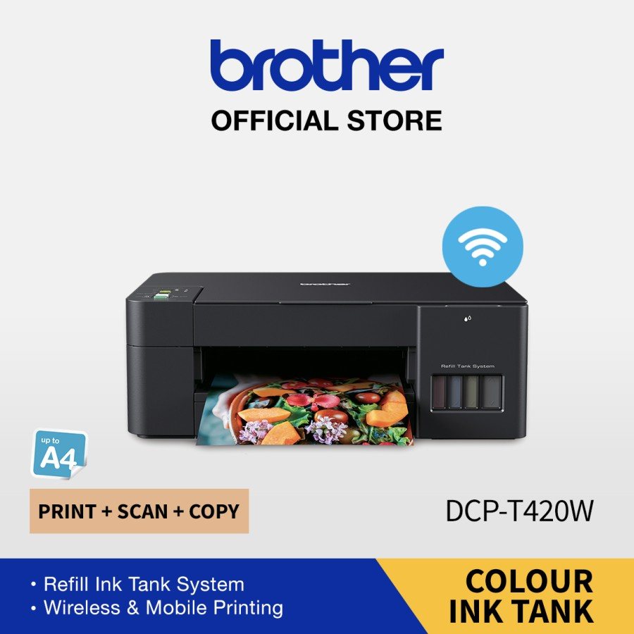 Jual Brother Printer Ink Tank DCP-T420W Print Scan & Copy DCPT420W ...