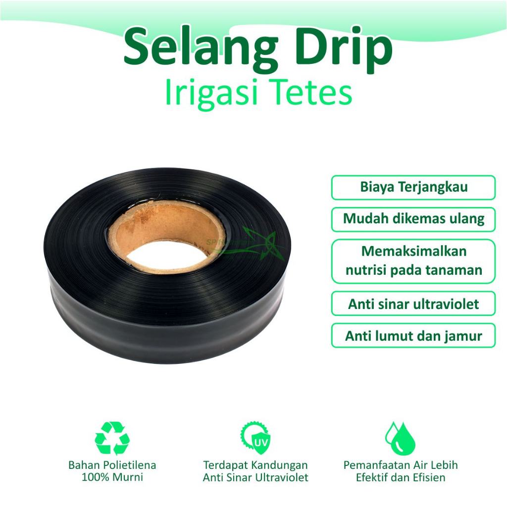 Jual Selang Drip Irigasi HYDROSOL 0.04 Mikron X 4 Cm X 300 Meter ...
