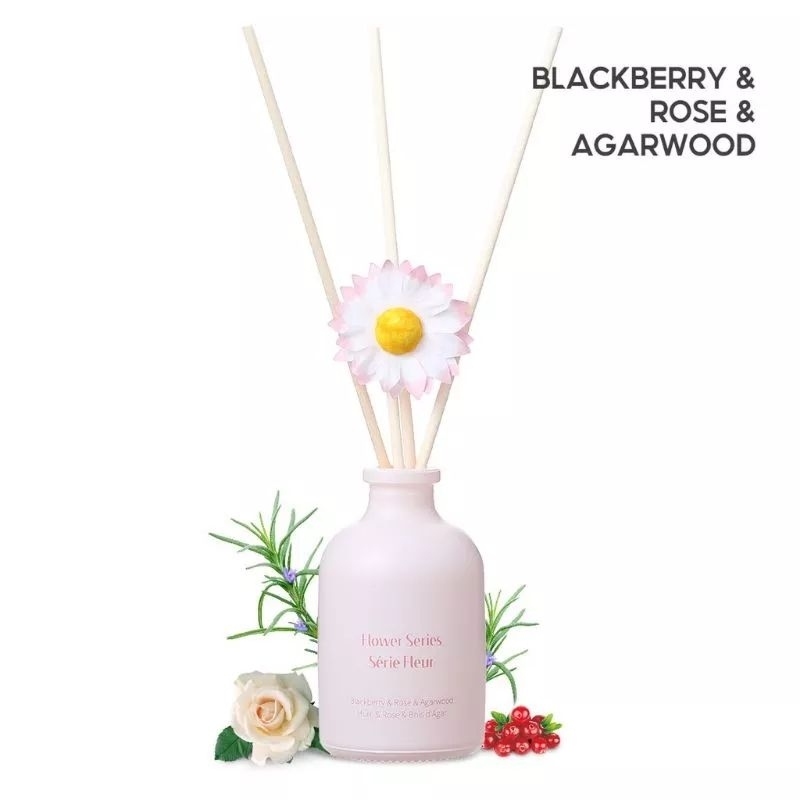 Jual Miniso city flowers series reed diffuser blackbery,Rose&Aga 25ml ...