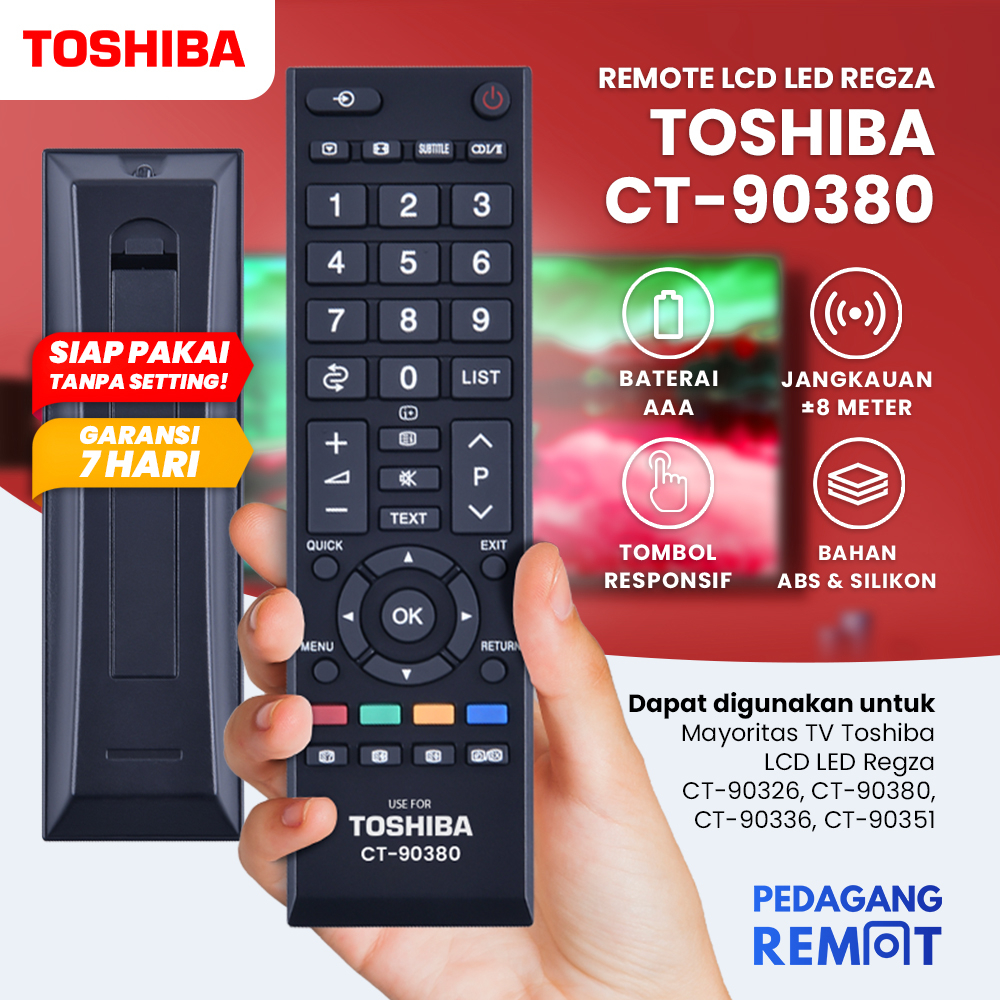 Jual Remote TV Toshiba LCD LED Regza CT-90380 CT-90336 | Shopee Indonesia