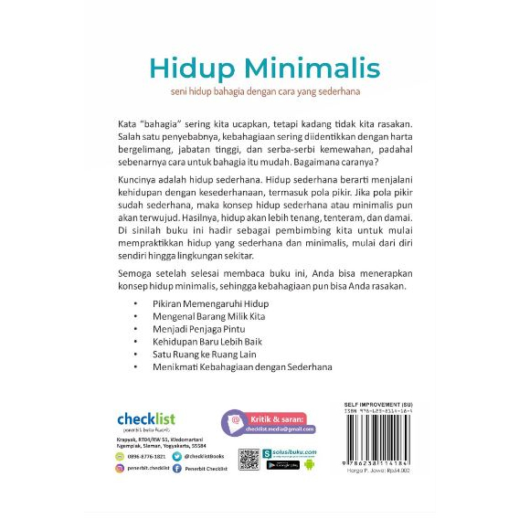 Jual Buku Hidup Minimalis (Checklist) | Shopee Indonesia