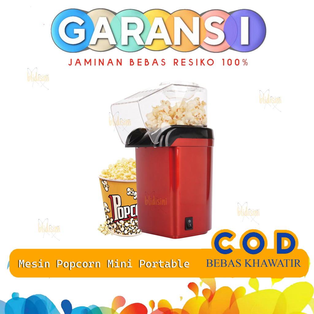 Jual Mesin Popcorn Mini Alat Pop Corn Listrik Portable | Shopee Indonesia