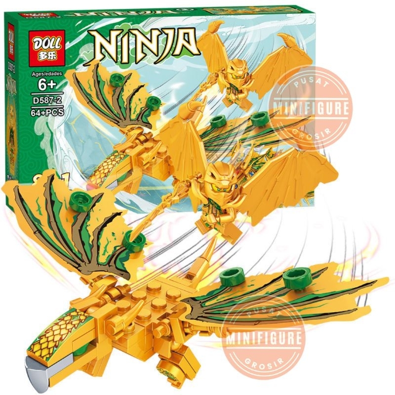Jual mainan ninjago dragon naga ninja motor senjata lengkap action ...