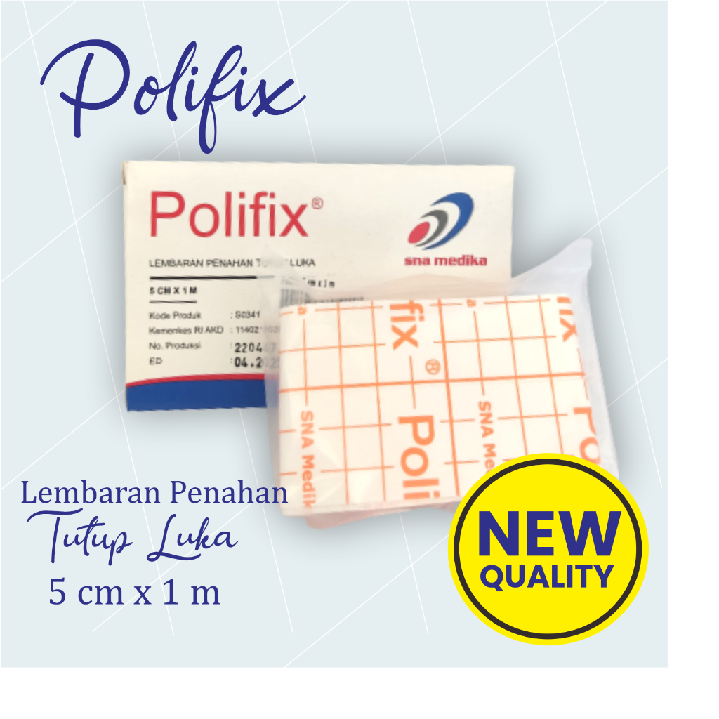 Jual POLIFIX PLESTER PENAHAN TUTUP LUKA 5CM X 1M | Shopee Indonesia