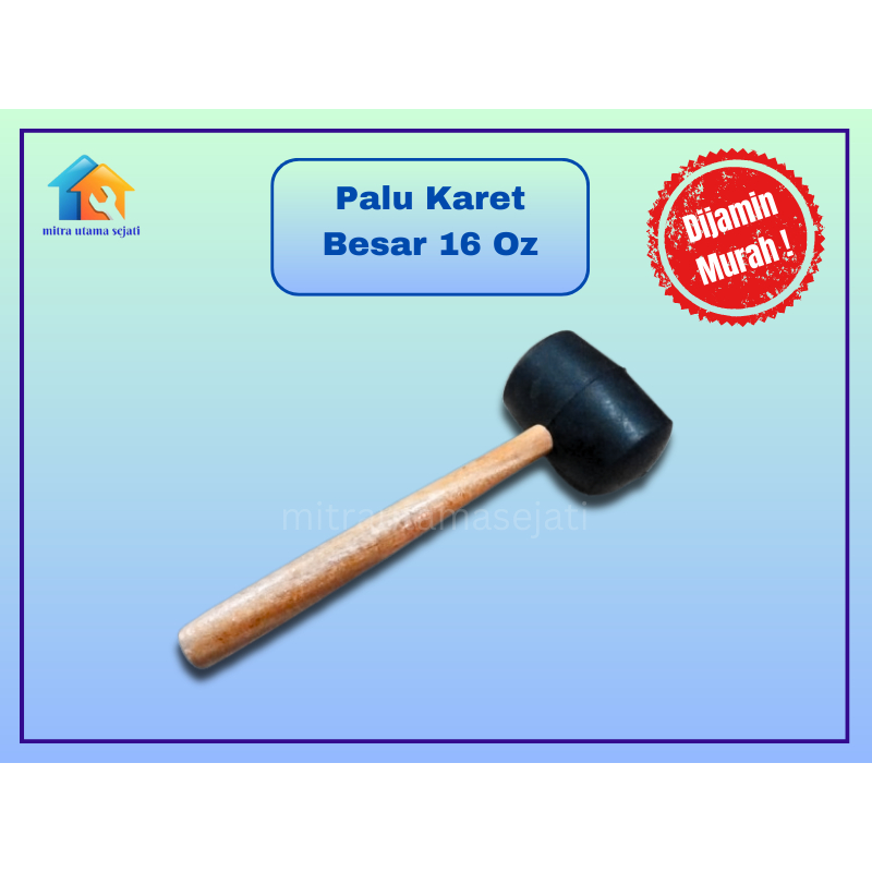 Jual Palu Karet Besar 16 Oz 400 gram Rubber Hammer Palu Untuk Keramik ...