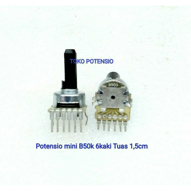 Jual POTENSIO POLITRON MINI B50K 6KAKI PANJANG TUAS 1,5CM | Shopee Indonesia