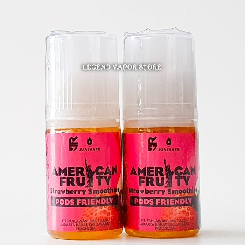 Jual SALT NIC - LIQUID AMERICAN FRUITY Strawberry Smoothies 30ML 12MG ...