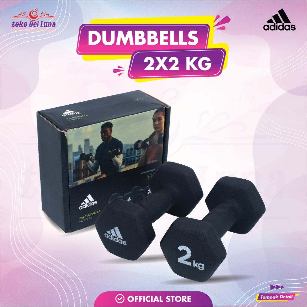 Jual ADIDAS Dumbell 4Kg/Pair ( 2 x 2Kg ) | Shopee Indonesia