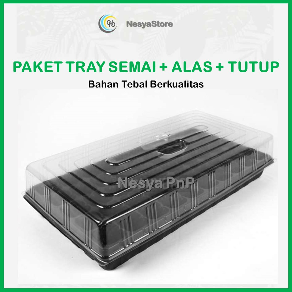 Jual Paket Tray Semai Alas Tray Cover Tutup Tray Semai - Tray Semai ...