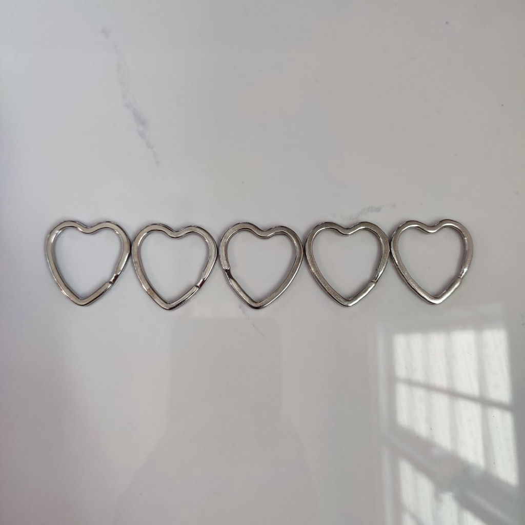 Jual [5PCS] RING GANTUNGAN KUNCI Bentuk LOVE Lebar 3cm Pipih Tebal ...