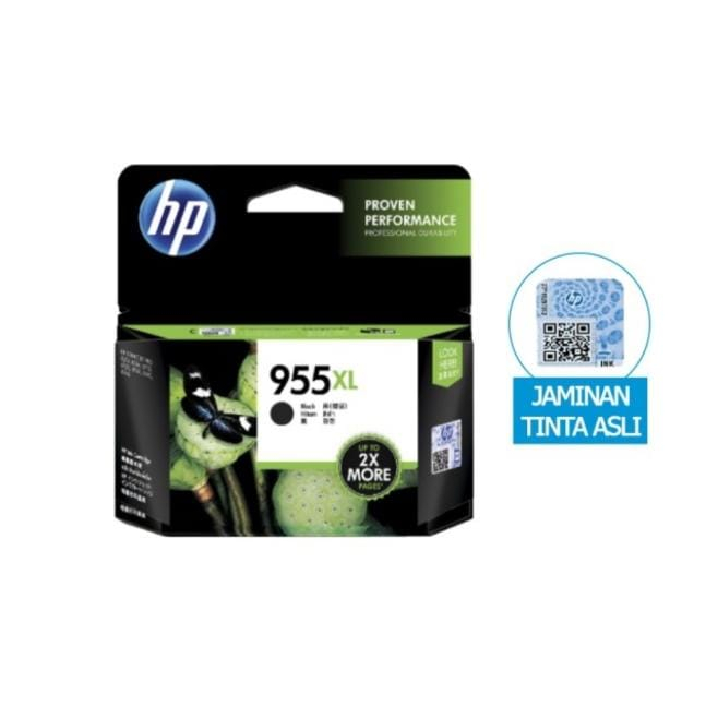 Jual Tinta HP 955 XL Black Original Ink Cartridge ( L0S72AA ) | Shopee ...