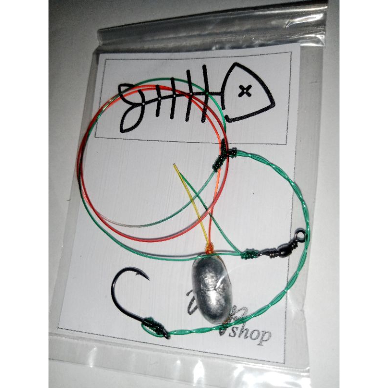 Jual Rangkaian pancing dasar double leader 1 kail | Shopee Indonesia