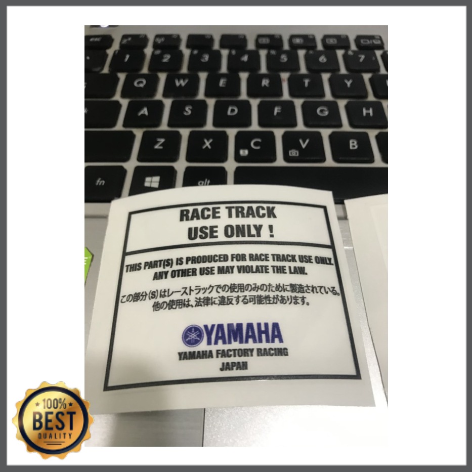 Jual Stiker Race Track use only Yamaha - Hitam New | Shopee Indonesia