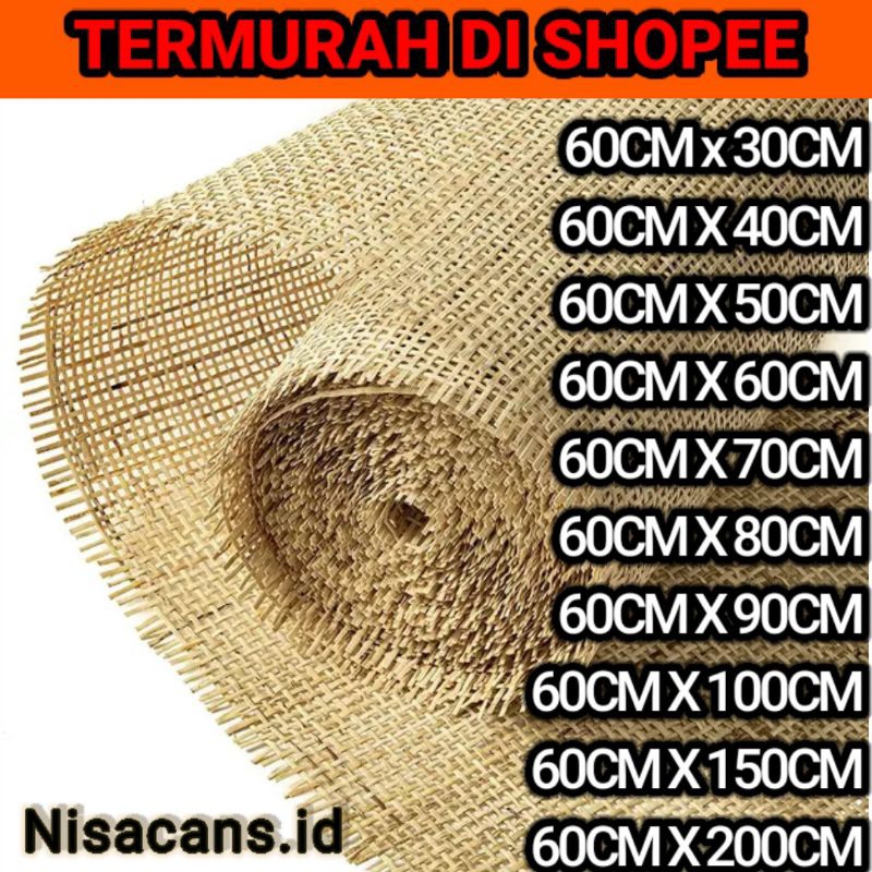 Jual ROTAN-ANYAMAN ROTAN LEMBARAN SQUARE/ROTAN WEBBING MOTIF KOTAK ...