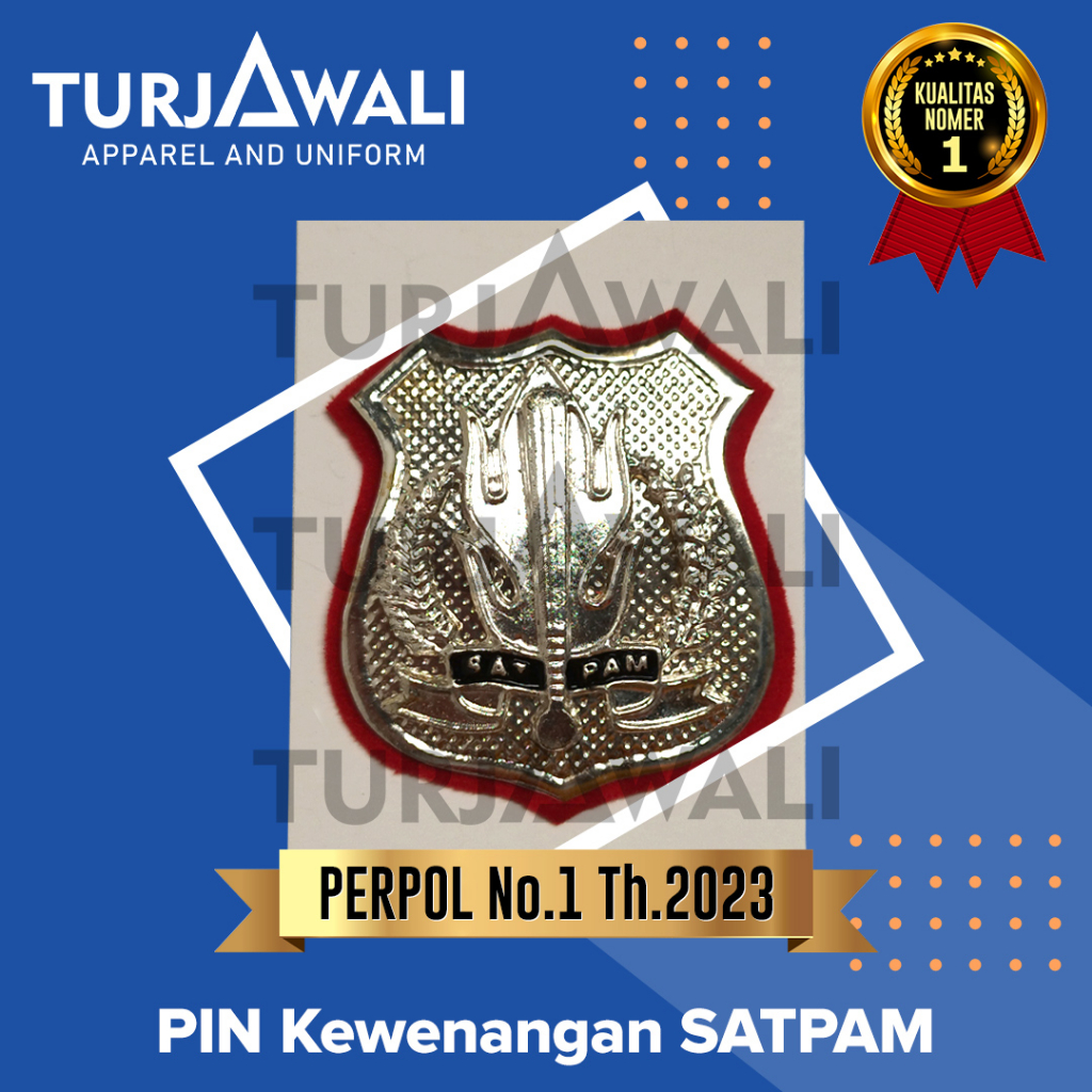 Jual Pin Kewenangan Satpam / Pin Kewenangan Security / Pin Kewenangan ...
