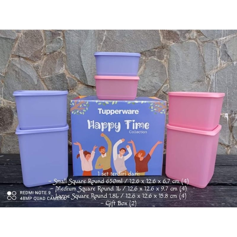 Jual happy Time collection tupperware 1kg ALHAMDULILAH SUDAH READY YA ...