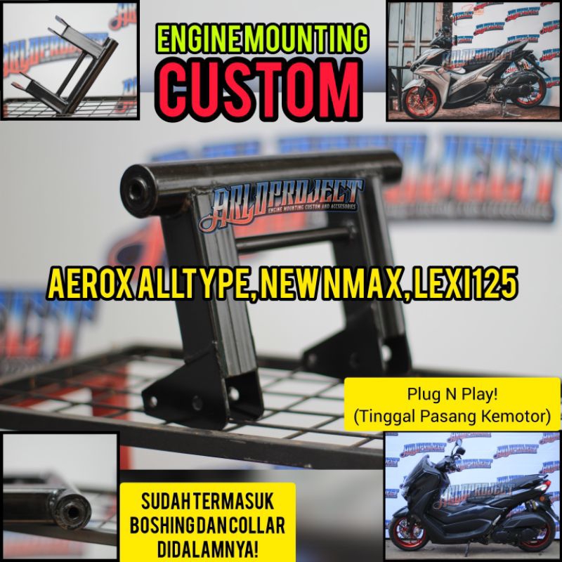Jual Engine Mounting Yamaha Aerox Old/New, Lexi 125/155, Nmax New, Plug ...