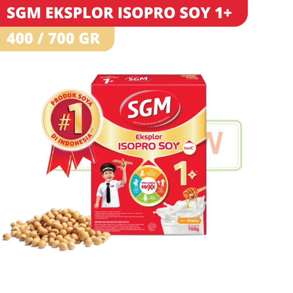 Jual SGM EKSPLOR ISOPRO SOY 1+ MADU/ VANILA 400gr/700gr | Shopee Indonesia